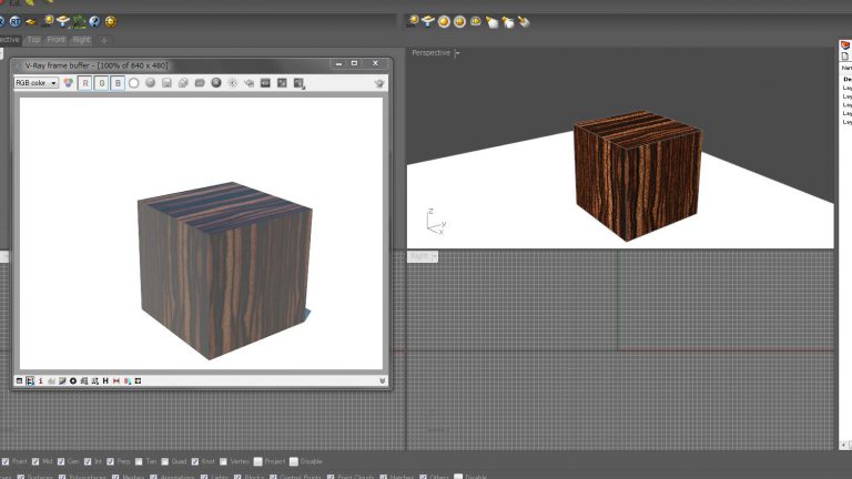 Rhino+V-ray：ライノ上でおきるテクスチャマッピングの問題の解決方法 – Resolve Texture Mapping Problem – Blog of Vicinitas